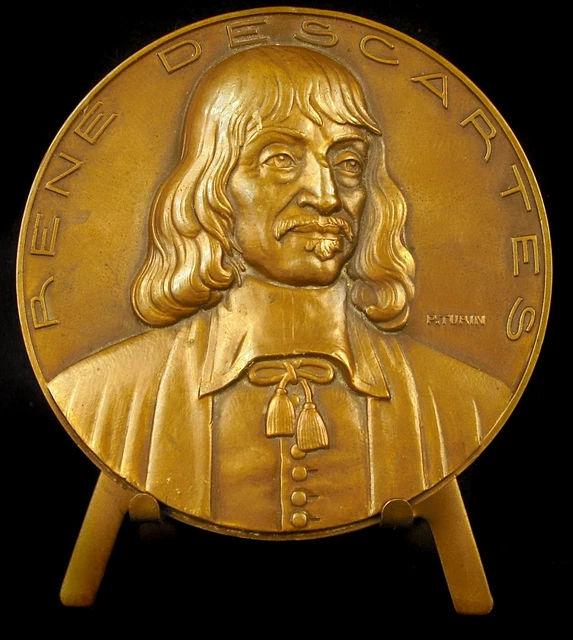 MEDAL PHILOSOPHER PHYSICIST Rene Descartesmétaphysique Turin Cogito ...