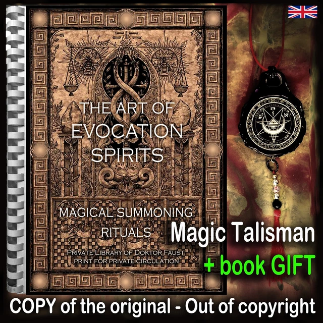 ANTIQUE BOOK OCCULT magic ritual summoning spirits witchcraft practical ...