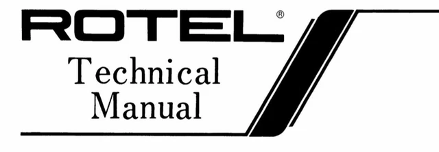 ROTEL RE-500, RD-400 Schematic Diagram Service Manual Circuit Diagram £ ...