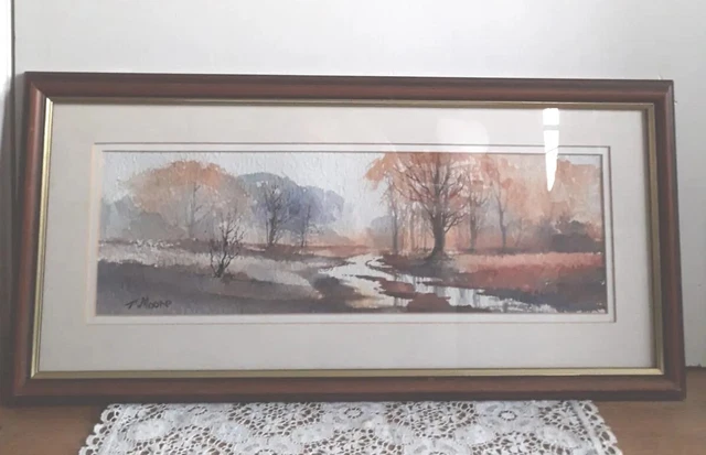 VINTAGE FRAMED WATERCOLOUR Painting by Thomas Moore £78.00 - PicClick UK