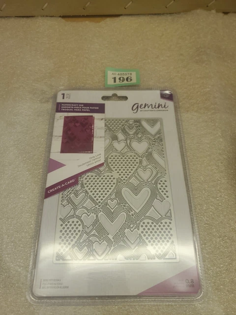 GEMINI PAPERCRAFT DIE Create-A-Card - Only Love £5.49 - PicClick UK