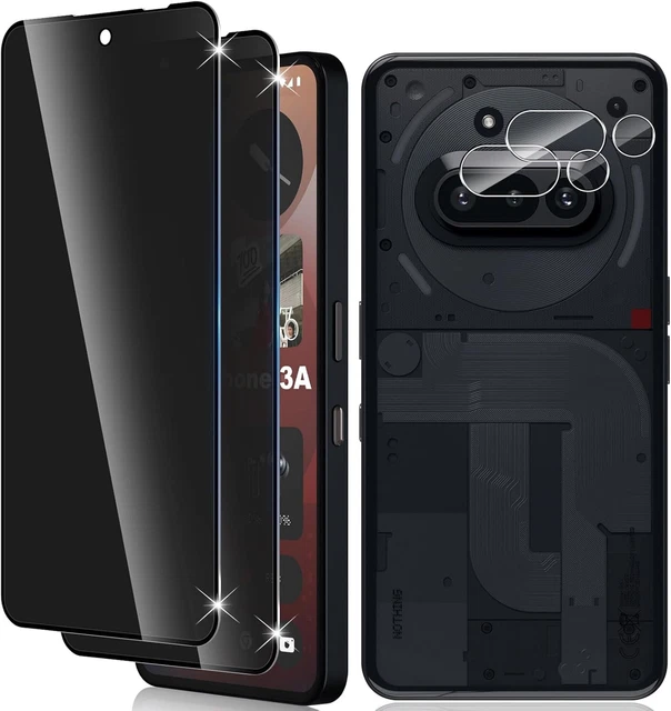 FOR NOTHING PHONE (3a) / 3a Pro Privacy Anti-Spy Glass Screen Protector ...