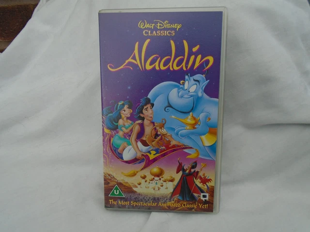 VHS ALADDIN WALT Disney Classic's Cert U £1.00 - PicClick UK