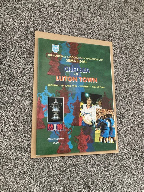 CHELSEA V LUTON 1994 FA Cup Semi-Final Programme. £2.77 - PicClick UK