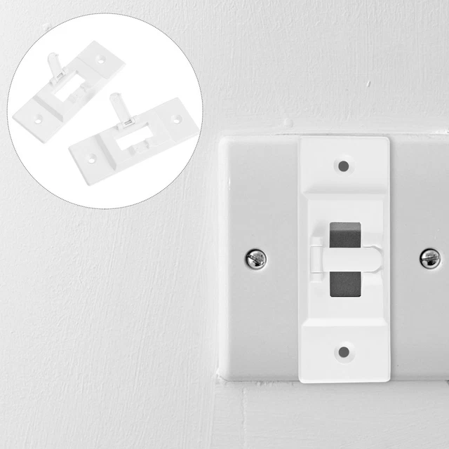 2PCS WHITE PLASTIC Switch Covers for Childproofing Living Switches £10. ...