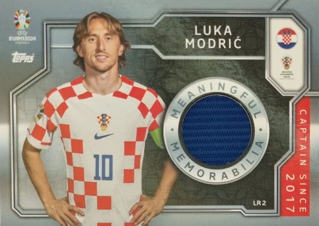 TOPPS UEFA EURO 2024 Match Attax Trading Cards - Relic LR 2 Luka Modric ...