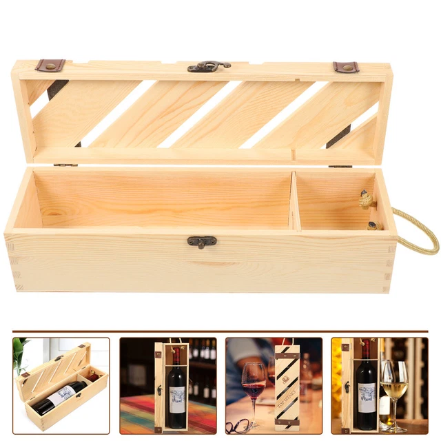 CAISSE EN BOIS De Bouteille Vin Domestique Décor Noël Boîte À EUR 19,45 ...