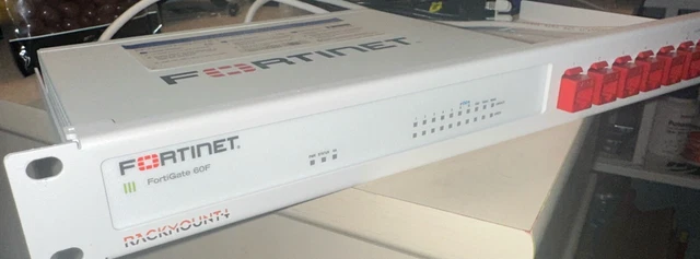 FORTINET FORTIGATE-60F NETWORK Security Firewall With Rack Mount $180. ...