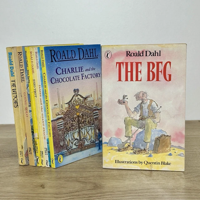 ROALD DAHL X 7 Books BFG, Twits, Witches (1980s 90s Vintage Puffin ...