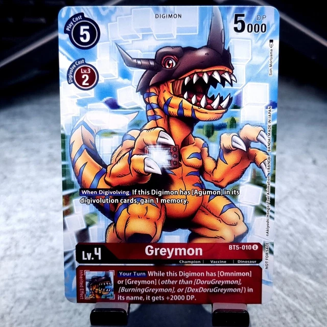 GREYMON - BT5-010 - P (Battle of Omni Pre-Release Promo) Neuf comme neuf Digimon TCG EUR 2,44 ...