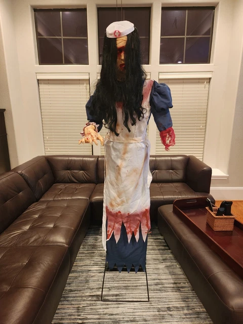 RARE! ASYLUM: NURSE Animated Prop Animatronic Morbid Enterprises used ...