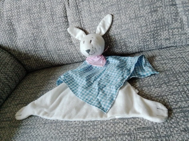 IKEA FABLER KANIN Gingham Bunny Rabbit Comforter Blankie Dou Soft Toy £ ...