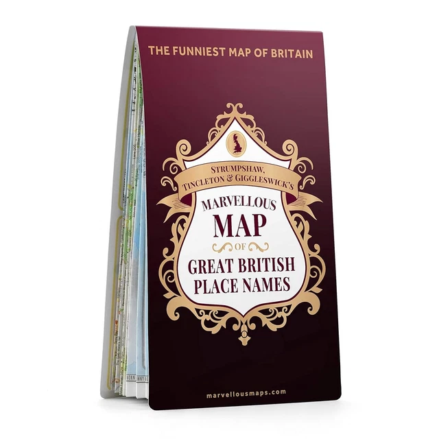 GREAT BRITISH PLACE Names Map | Funny Map & Guide | Marvellous Maps ...