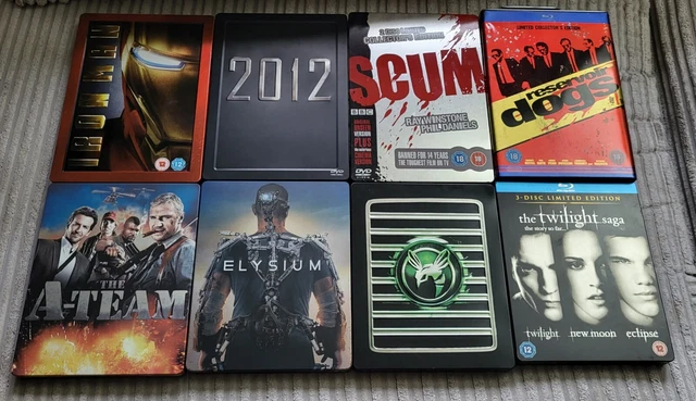 STEELBOOK MOVIE COLLECTION Dvd And Blu-ray X 8 £4.99 - PicClick UK