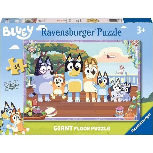 PUZZLE GIANT 24 pieces, Moment en famille/Bluey, Des3 ans, Aventure ...