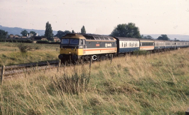 35MM SLIDE BRITISH Railway Br Diesel Class 47 - 47803 At Cheltenham ...