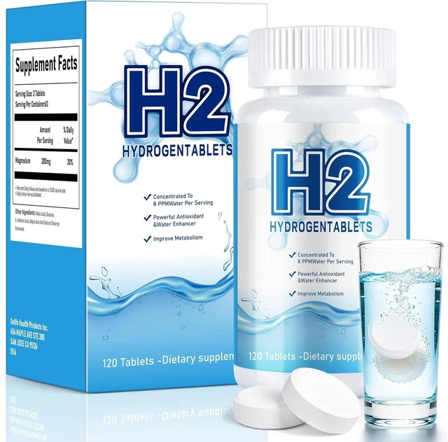 120 HYDROGEN TABLETS for Drinking Water £19.89 - PicClick UK