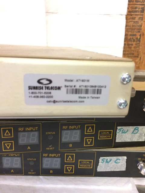 SUNRISE TELECOM AT1601M Broadband 16x1 Multiplexer *Ot33 $81.39 ...