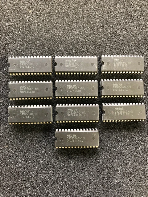 LOT OF 10PCS NEC D43256AC-10L STATIC RAM 32Kx8 28 PIN DIP IC £18.00 ...