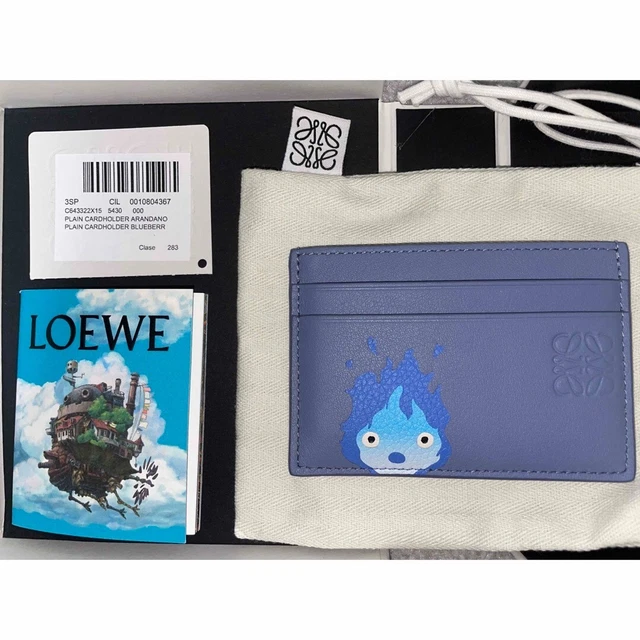 PORTACARTE LOEWE GHIBLI Howl's Moving Castle Calcifer Wallet blu ...