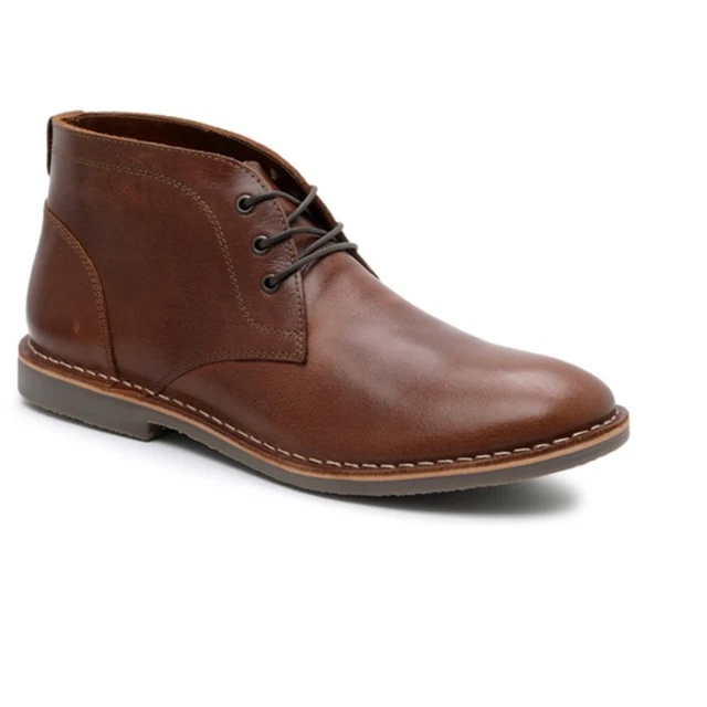 CROWN VINTAGE MEN Casper Chukka Boots 9.5 Cognac Tan NWT Lace Up Oxford ...