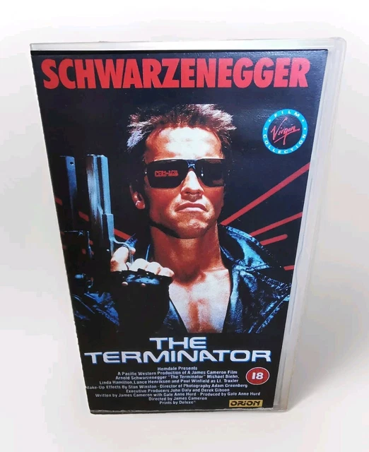 THE TERMINATOR VHS Big Box PAL UK 1984 Arnold Schwarzenegger 1988 ...
