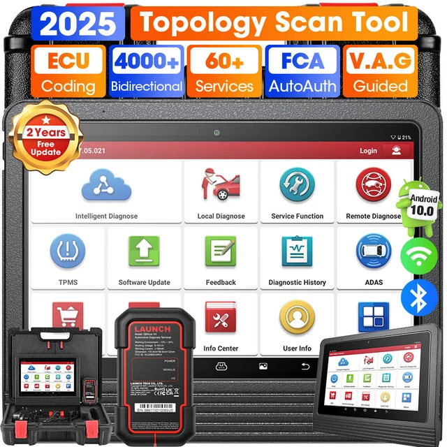 2025 LAUNCH X431 PRO3S+ V+ PRO 5 OBD2 Diagnosegerät ALLE SYSTEM ECU Key Coding EUR 999,00 ...