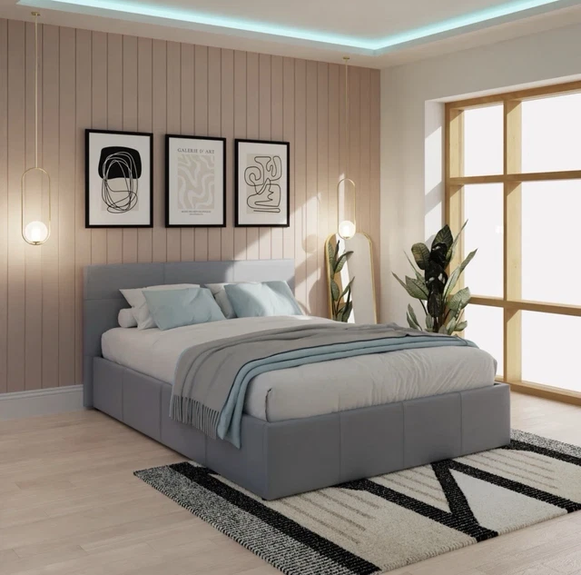 SMALL DOUBLE OTTOMAN Bed Mattress Included £260.70 - PicClick UK