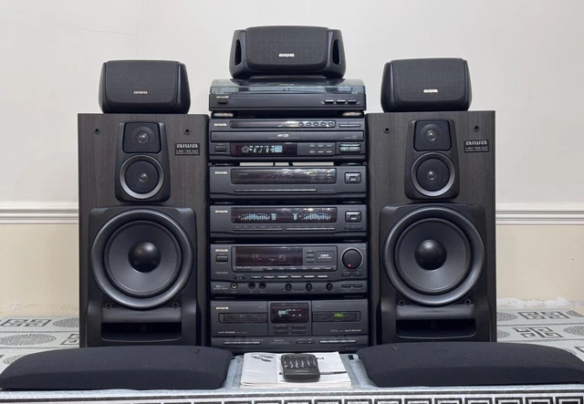 AIWA MX-Z9400M STEREO Stack System HiFi Separate Surround Speakers ...