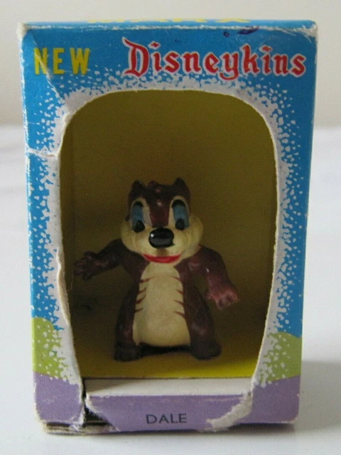 VINTAGE MARX DISNEYKINS 2Nd Series Chip N Dale Plastic Figure Box 60'S ...