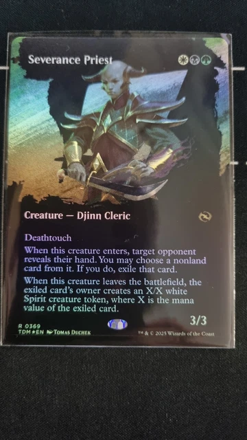 SEVERANCE PRIEST (BORDERLESS) TDM Tarkir: Dragonstorm - Foil NM $5.00 ...
