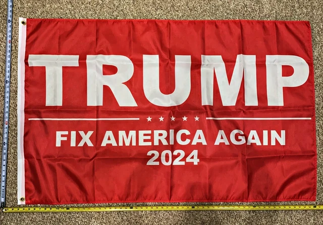 DONALD TRUMP FLAG FREE SHIPPING 2024 Don Jr Fix America Red Army USA ...