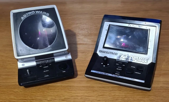 GRANDSTAND ASTRO WARS & Scramble Retro Table Top Electronic Games ...