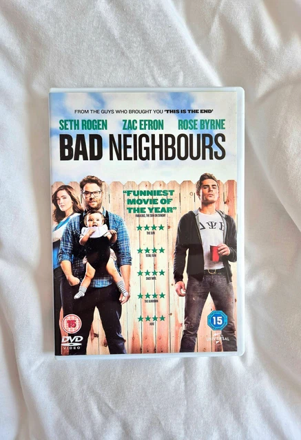 BAD NEIGHBOURS DVD | Seth Rogen, Zac Efron, Rose Byrne | Comedy | 15 ...