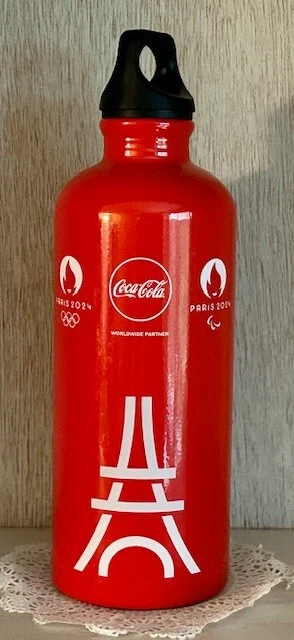 AUTHENTIC PARIS 2024 Olympics Coca Cola Hard Shell Water Bottle VIP Item £63.90 - PicClick UK