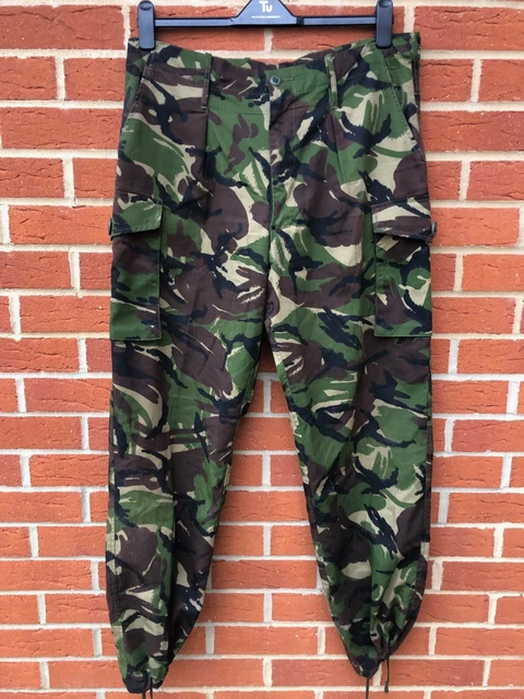 ORIGINAL BRITISH ARMY Woodland DPM Light Weight Combat Trousers Size 85 ...