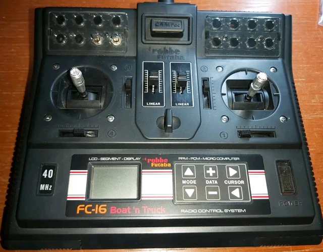 ROBBE FUTABA FC16 Boat'n Truck 40 Mhz RC Sender ausgebaut nahezu ...