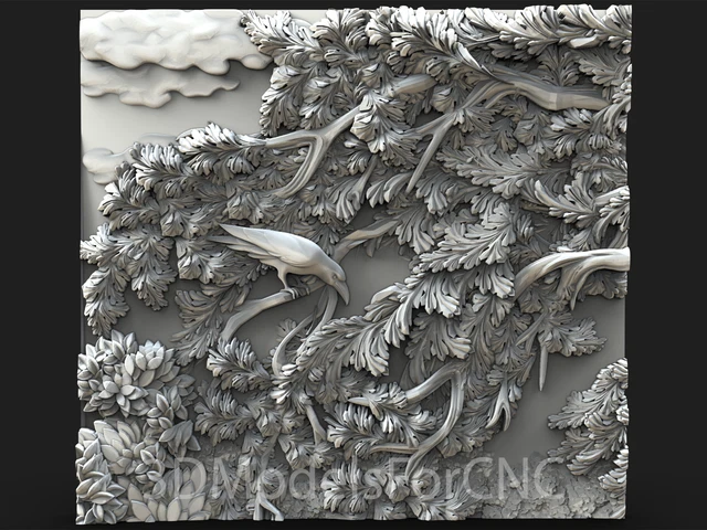 3D MODEL STL File for CNC Router Laser & 3D Printer Bird 3 $2.99 - PicClick