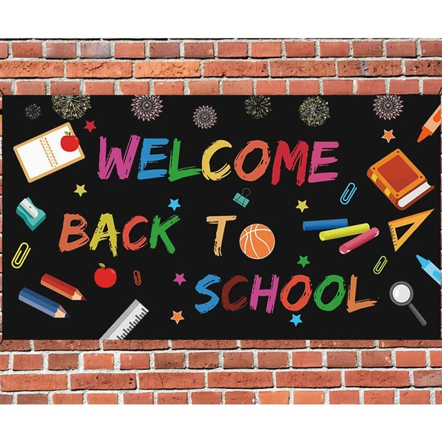 WELCOME DECORATIONS CLASSROOM Scene Layout Props Back to School Photo ...