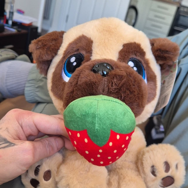 B&J TOYS SNUGGLE Pug Dog Plush Soft Toy Small 15-35cm Washable ...