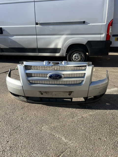 FORD TRANSIT MK7 Front Bumper Moon dust Silver With Fog lights Euro 5 £ ...