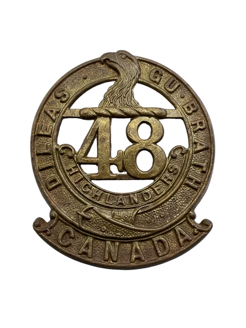 WW1 CANADIAN CEF 15th Battalion 48th Highlanders Cap Badge $206.28 ...