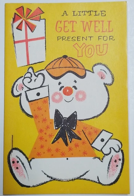 GET WELL CARD💥LIFT & Erase💥Magic Slate 💥Drawing Tablet Present Teddy ...