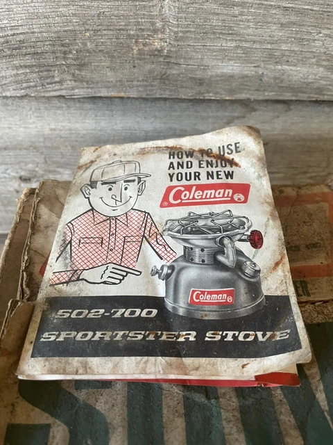 VINTAGE COLEMAN SINGLE Burner Cook Stove Model 502 $125.00 - PicClick CA