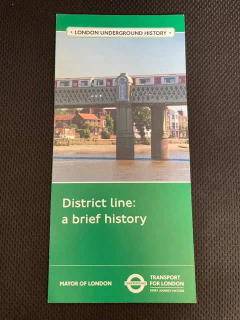 DISTRICT LINE A Brief History London Underground Foldout EUR 1,98 ...