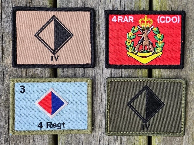AUSTRALIAN SPECIAL FORCES 4 RAR CDO Commando Deployment Barrack Patch ...