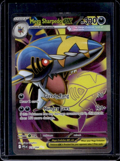 2025 POKEMON PHANTASMAL Flames Mega Sharpedo ex Ultra Rare #113/094 £0. ...
