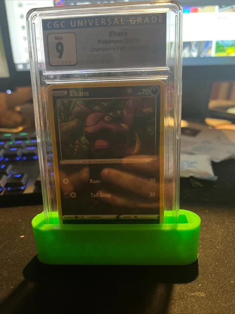 3D PRINTED GRADED Card Stands for Pokemon & More - Fits PSA, BGS, CGC ...