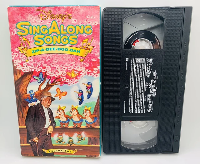 DISNEY'S SING ALONG Songs: Song of the South: Zip-A-Dee-Doo-Dah VHS ...