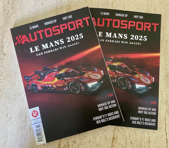 AUTOSPORT MAGAZINE JULY 2025 Formula 1 Indy 500 LeMans 2025 Jean Alesi ...